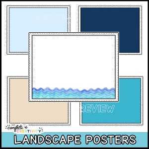 Ocean Classroom Posters: Editable Decor, Landscape & Portrait (digital ...