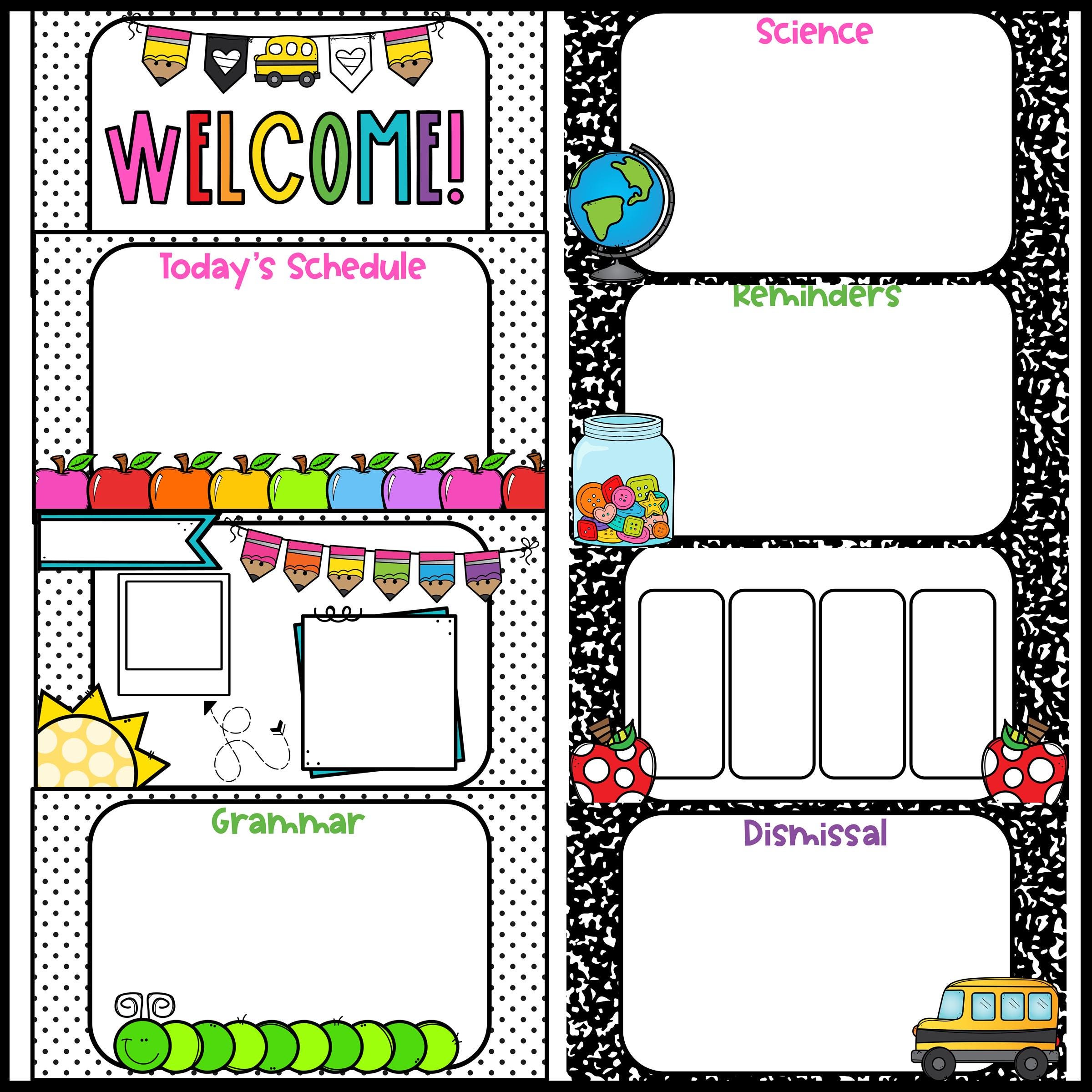 Bright Classroom Google Slides Template: Editable Teacher Decor ...
