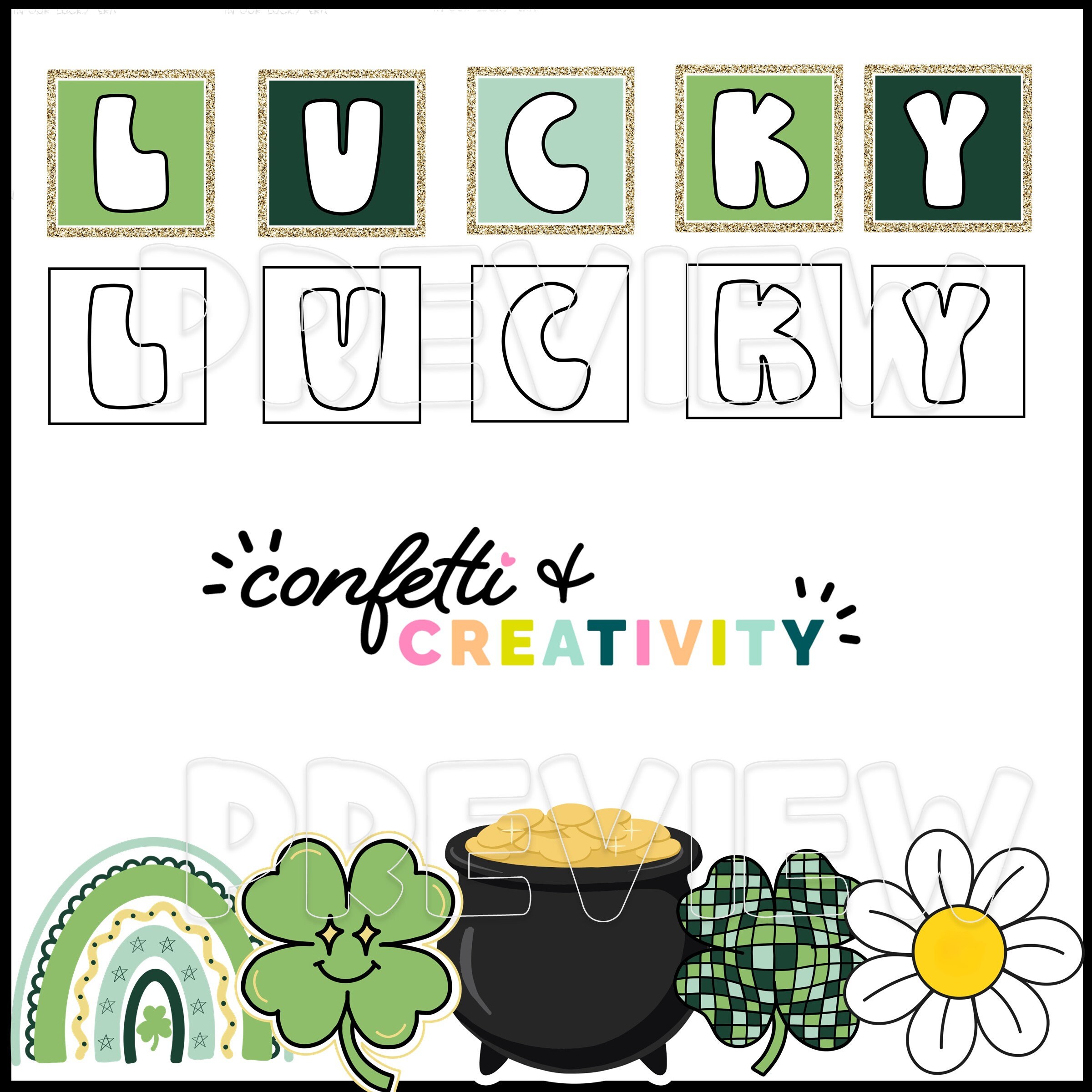 St. Patrick's Day Classroom Door Decor Kit: Writing Activity (digital ...