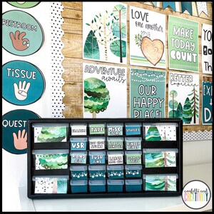 Nature Teacher Toolbox Editable Labels | Nature Classroom Decor ...