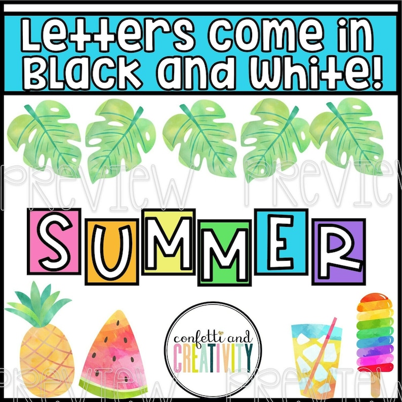 SUMMER Bulletin Board Classroom Decor Summer Classroom | Etsy