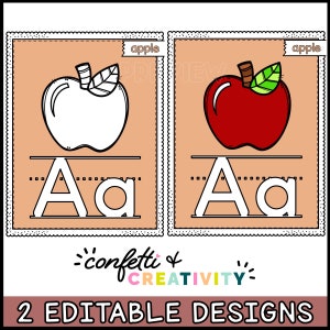 Neutral Classroom Alphabet Posters | Alphabet Display | Animal Alphabet ...