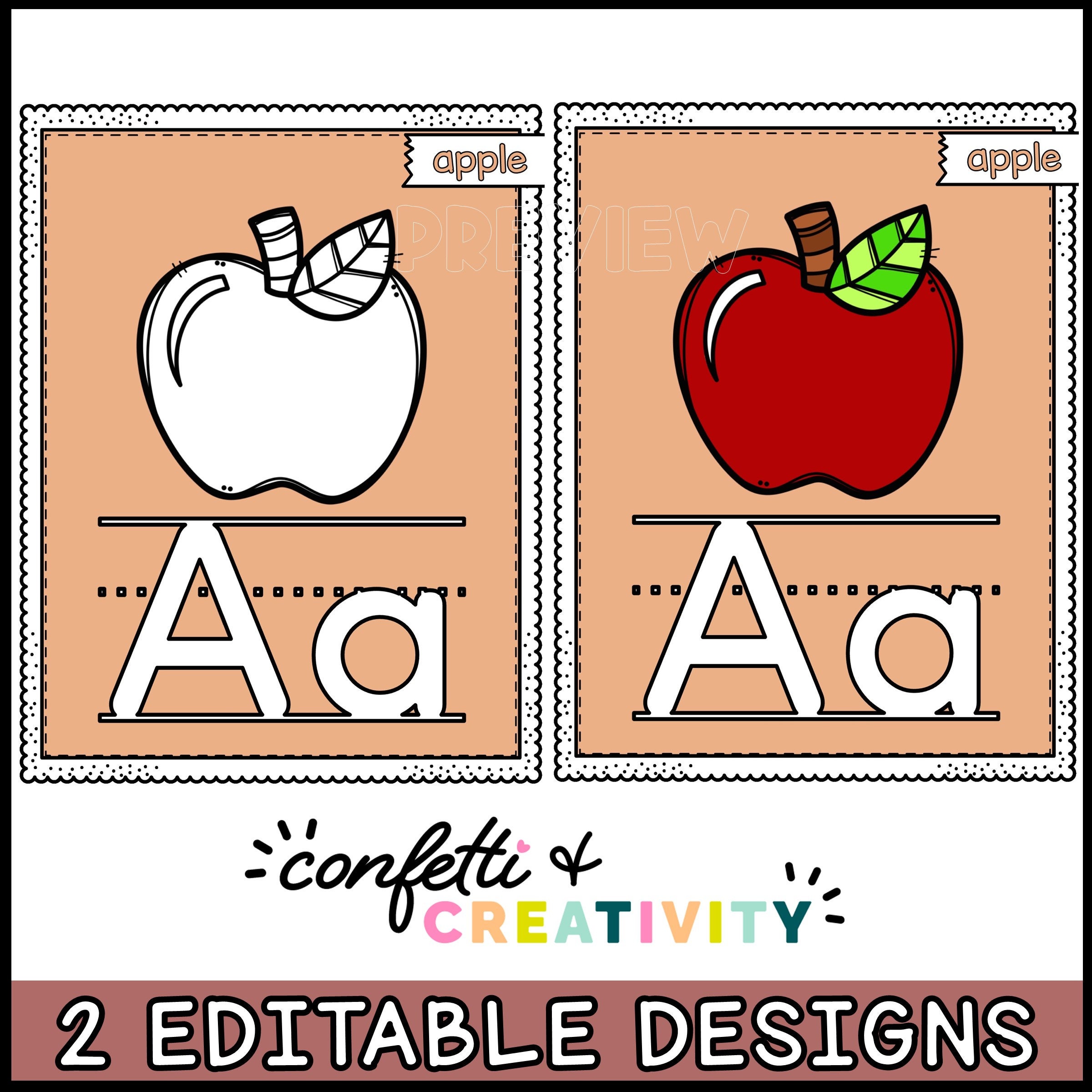 Neutral Picture Alphabet Posters: Elementary Classroom Decor (digital ...