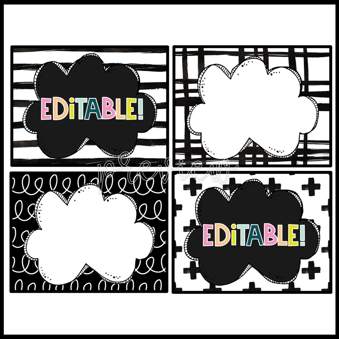 Editable Classroom Labels Bold Brights Classroom Labels - Etsy