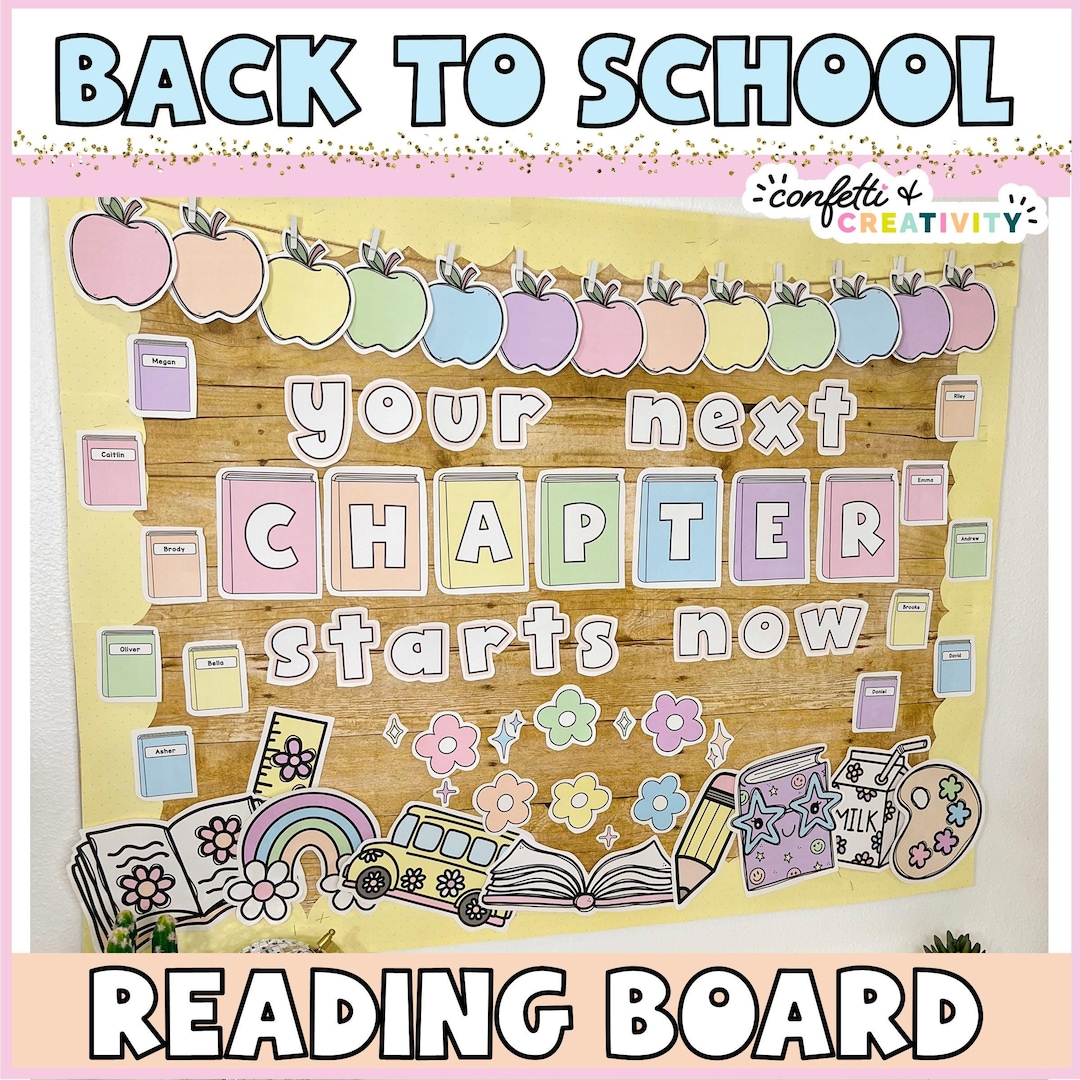 BACK TO SCHOOL Bulletin Board | Reading Bulletin Board | Back to School ...