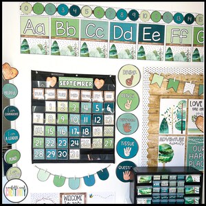Nature Classroom Decor Bundle: Calming Teacher Resources (digital ...