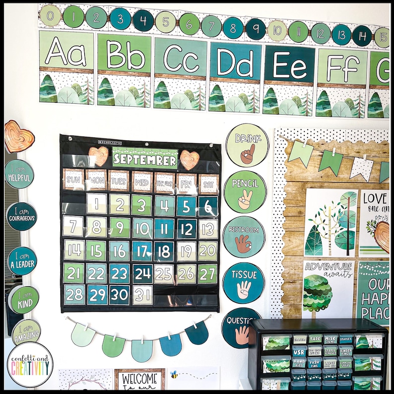 NATURE Classroom Decor Bundle Nature Classroom Theme - Etsy