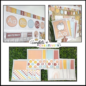 MODERN NEUTRALS Classroom Decor Bundle | Boho Neutral Classroom Decor ...