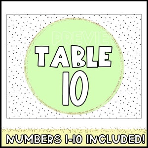 Table Numbers for the Classroom | Pastel Classroom Decor | Classroom ...