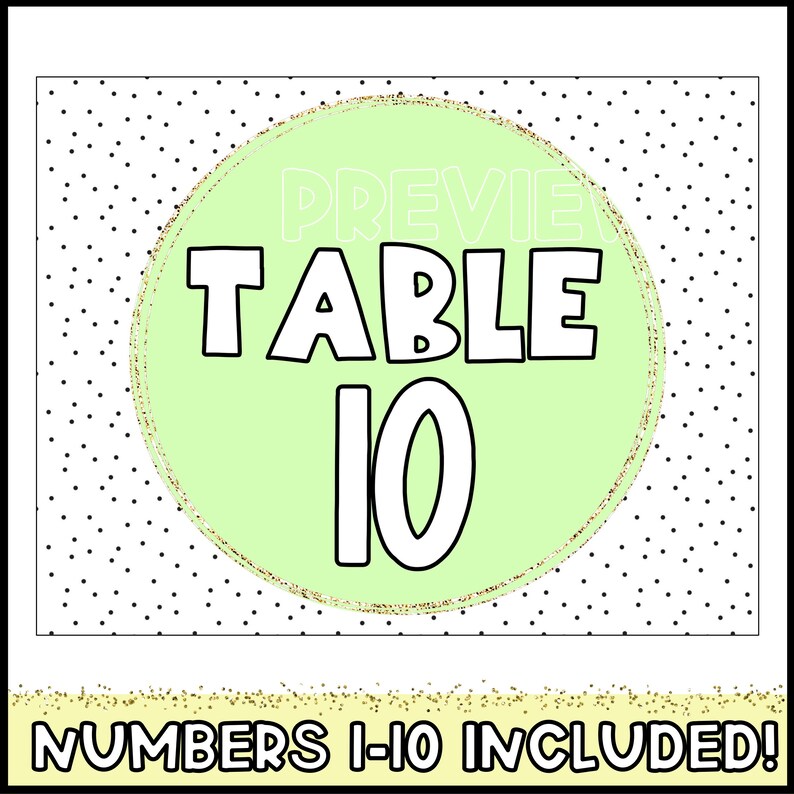 Table Numbers for the Classroom Pastel Classroom Decor - Etsy