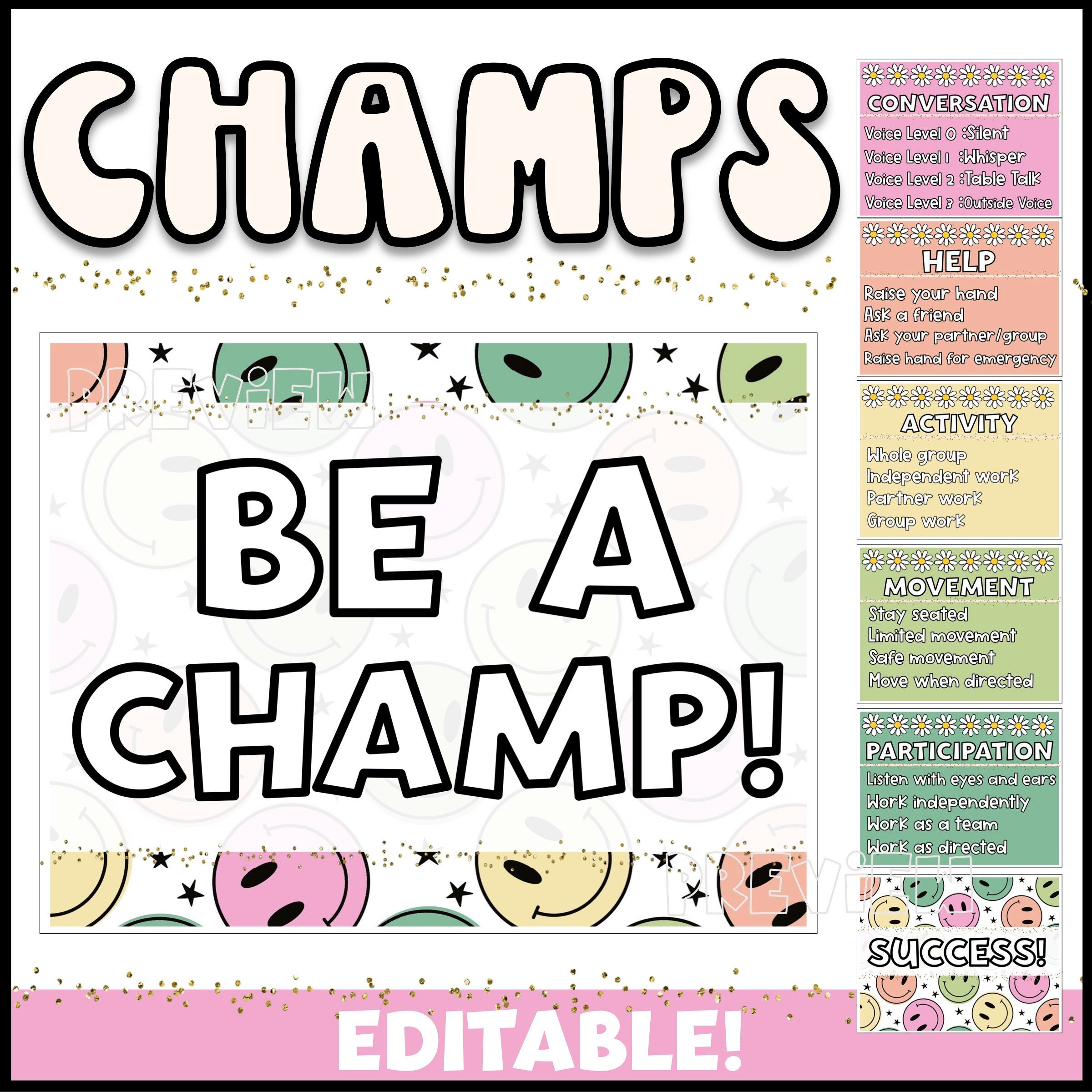 Champs Behavior Management Clip Art