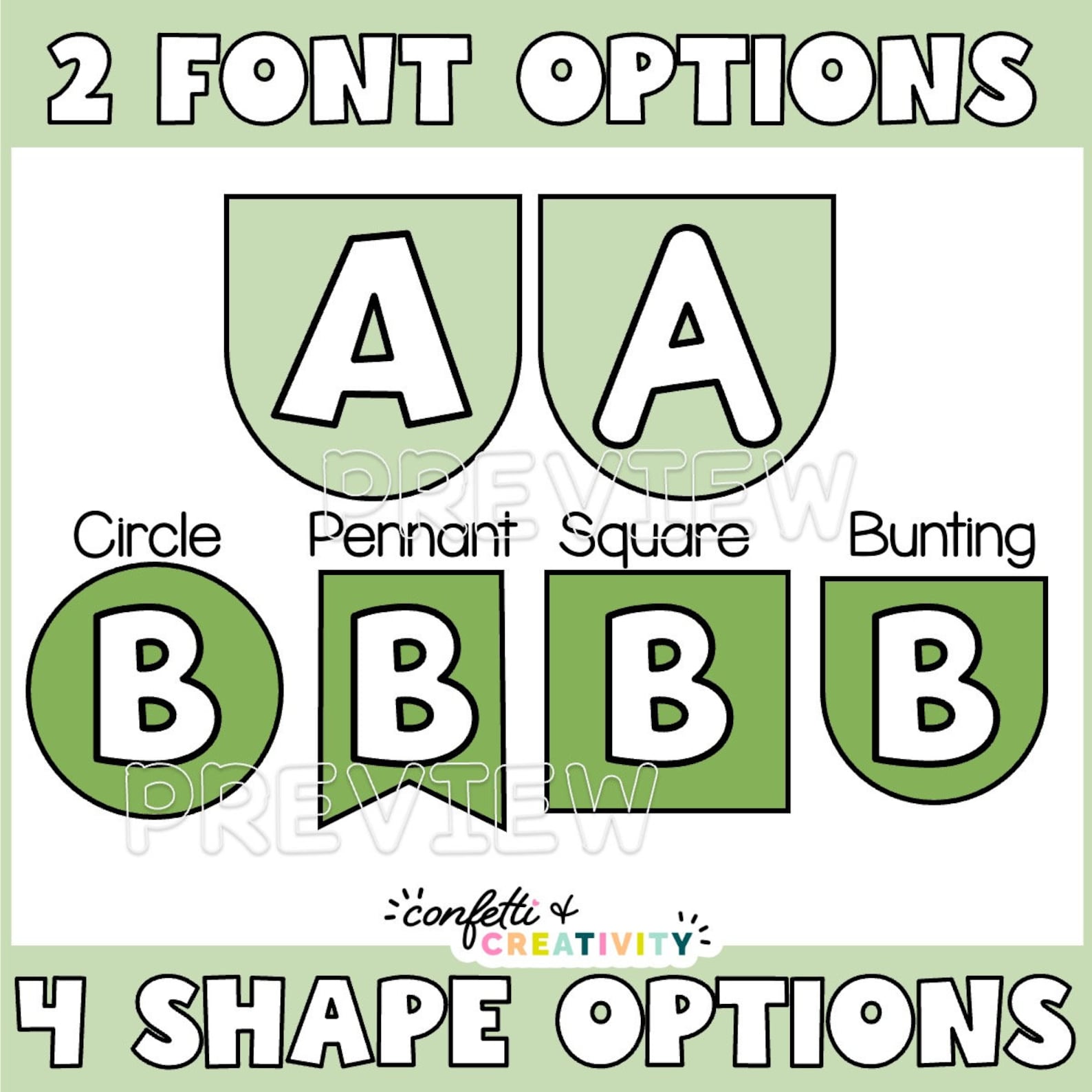 Classroom Bulletin Board Letters: Editable Green Classroom Decor ...