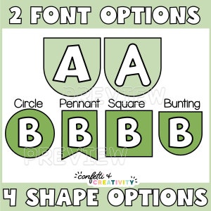 Bulletin Board Letters | Nature Bulletin Board Letters | Editable ...