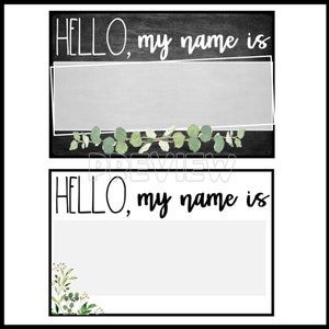 Modern Farmhouse Student Desk Plates | Student Name Tags | Desk Name ...