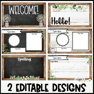 Farmhouse Classroom Slides: Powerpoint & Google Templates (digital ...