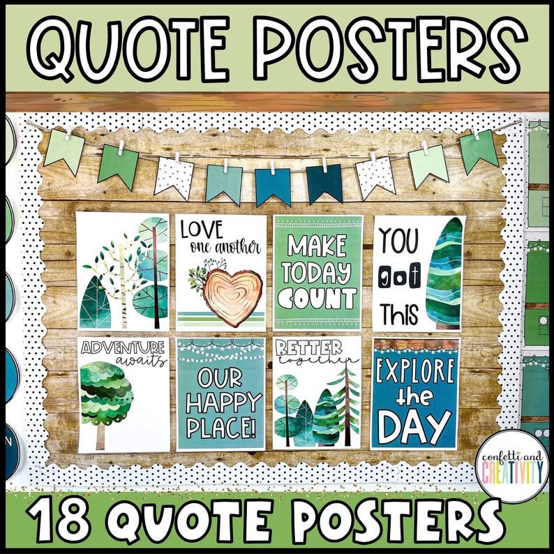 Nature Classroom Quote Posters Classroom Quotes Nature - Etsy