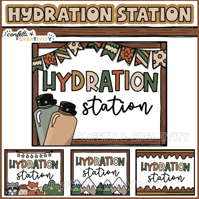 Hydration Station Sign - Etsy