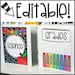Colorful Teacher Binder Covers and Spines: Vintage Vibes Elementary ...