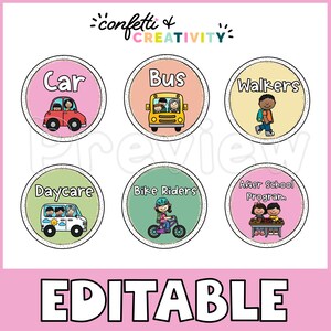 Retro How We Go Home Dismissal Chart Template | How We Go Home Bulletin ...