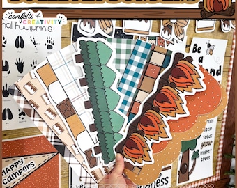 Camping Theme Bulletin Board Borders - Etsy