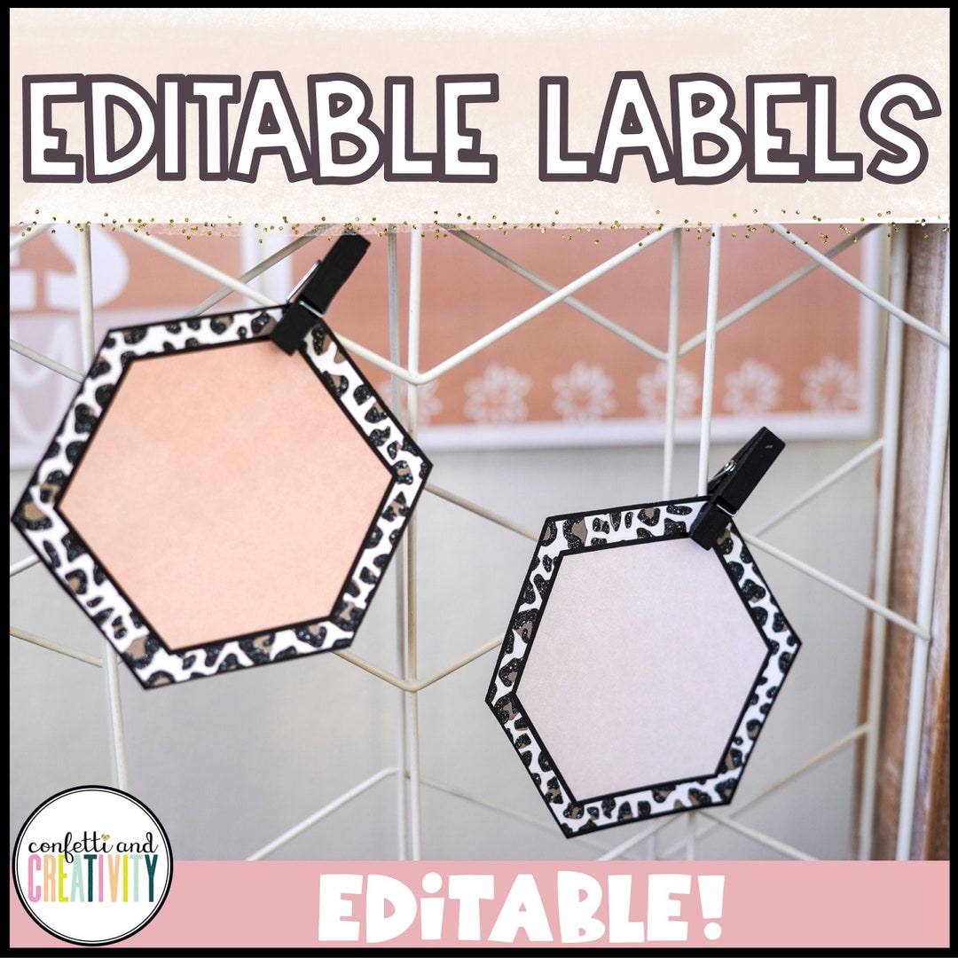 Boho Classroom Labels: Editable Neutral Decor (digital Download) - Etsy