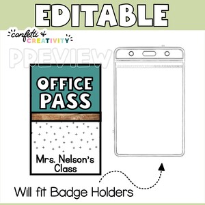 PRINTABLE Classroom Hall Passes Personalized Classroom Hall Pass ...