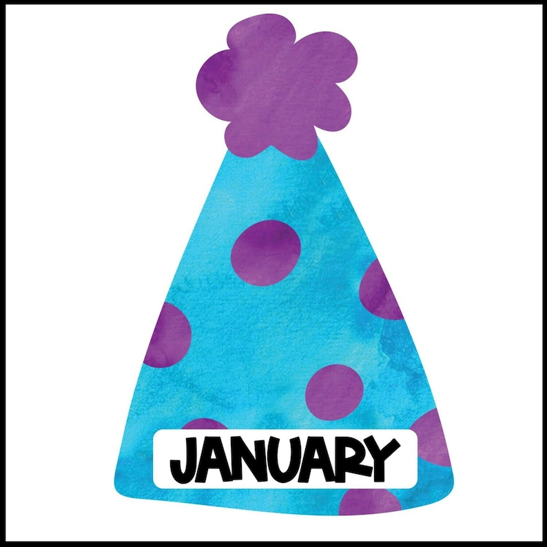 Watercolor Classroom Birthday Display: Bulletin Board Decor (digital ...