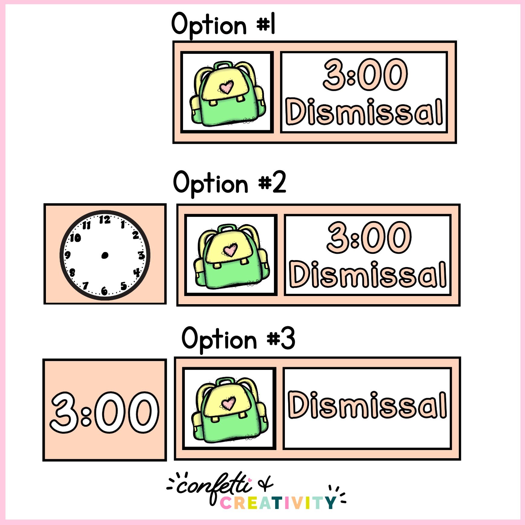 Pastel Visual Schedule Cards: Editable Elementary Classroom Decor ...