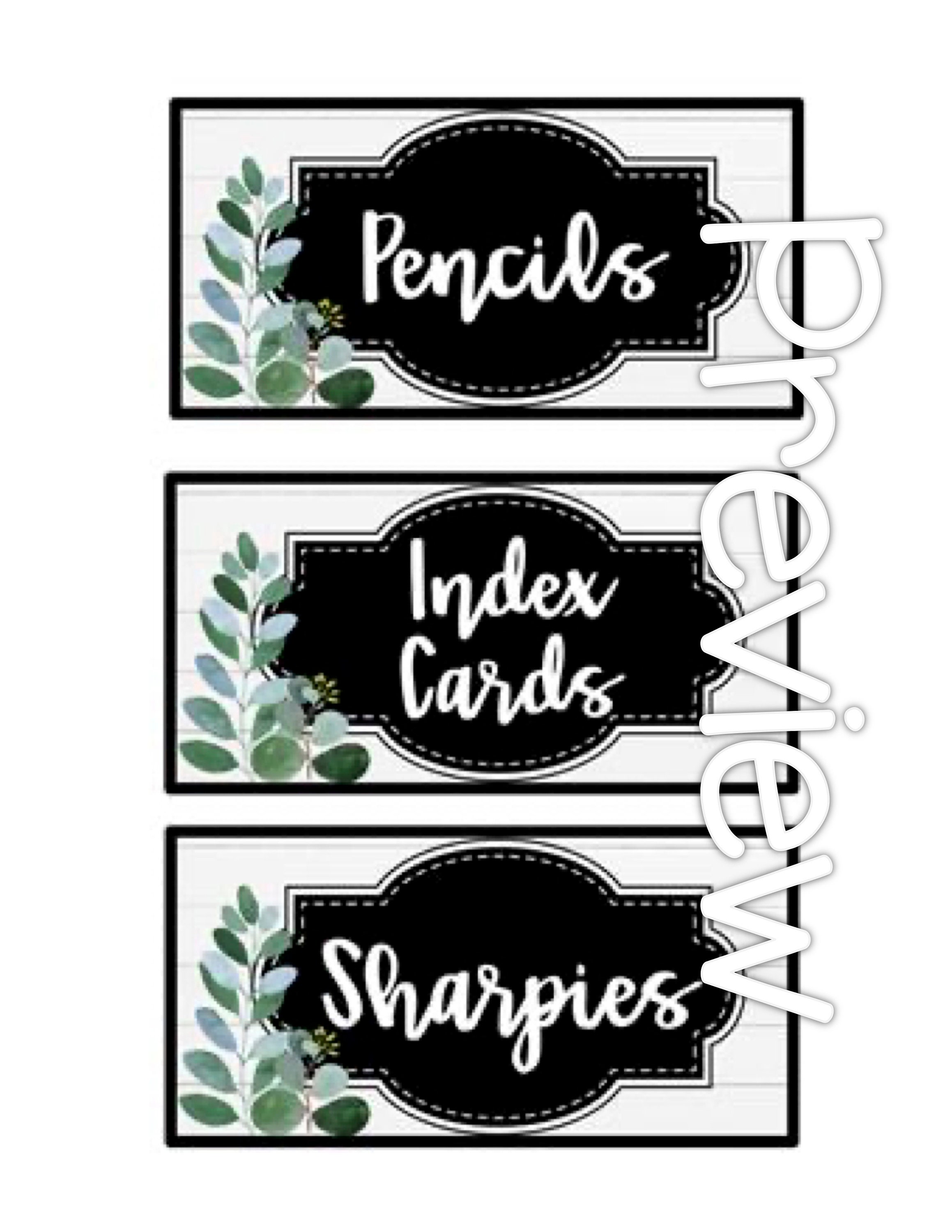 Farmhouse Teacher Toolbox Labels: Editable Classroom Decor (digital ...
