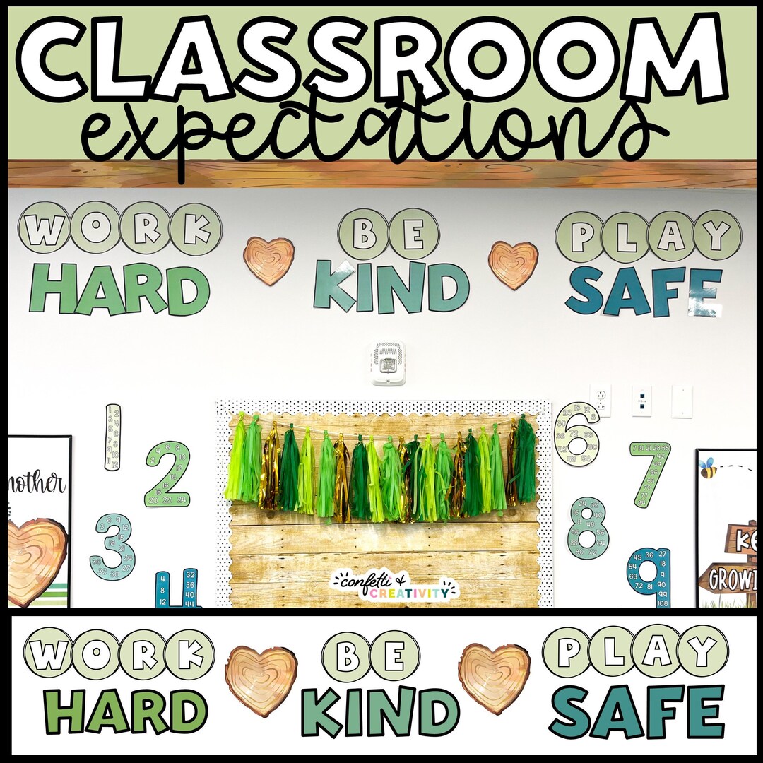 Classroom Expectations | Classroom Rules | "work Hard, Be Kind, Play ...