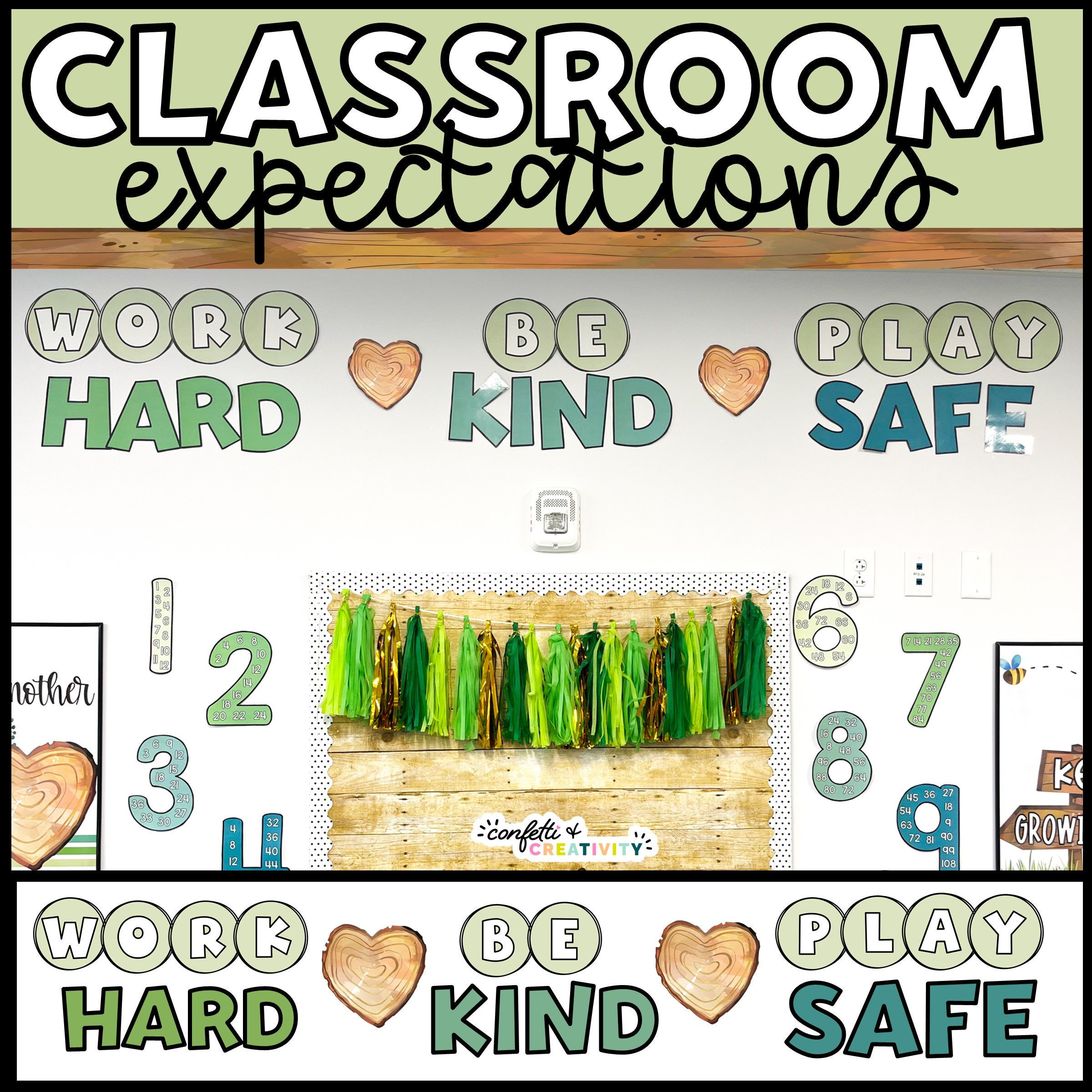 Classroom Expectations Classroom Rules work Hard Be - Etsy