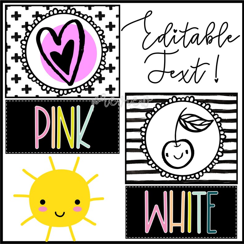 Bold Brights Color Posters for the Classroom Primary - Etsy