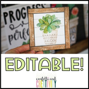Editable Classroom Labels | Plant Classroom Labels | Plant Classroom ...