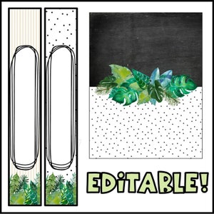 Teacher Binder Covers and Spines | Tropical Binder Covers | Classroom ...