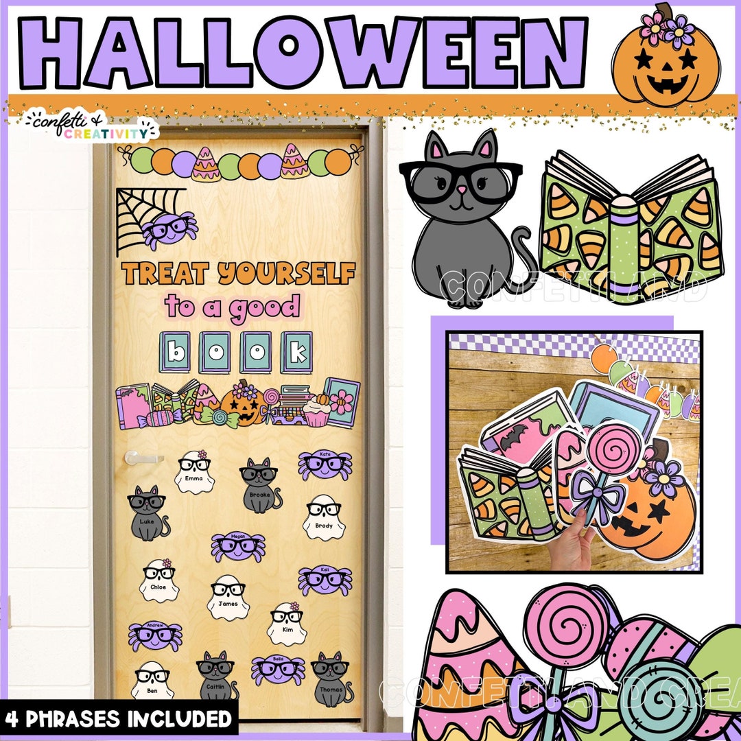 Halloween Classroom Door Decor Kit | Halloween Classroom Decor ...