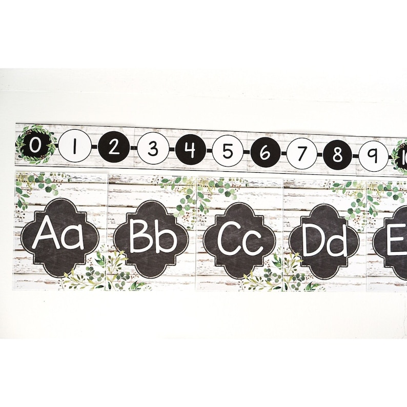 Farmhouse Alphabet Posters for the Classroom Modern - Etsy