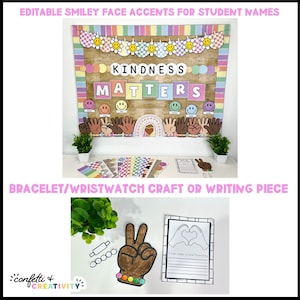 Back to School Bulletin Board Kit: Kindness Classroom Decor (digital ...