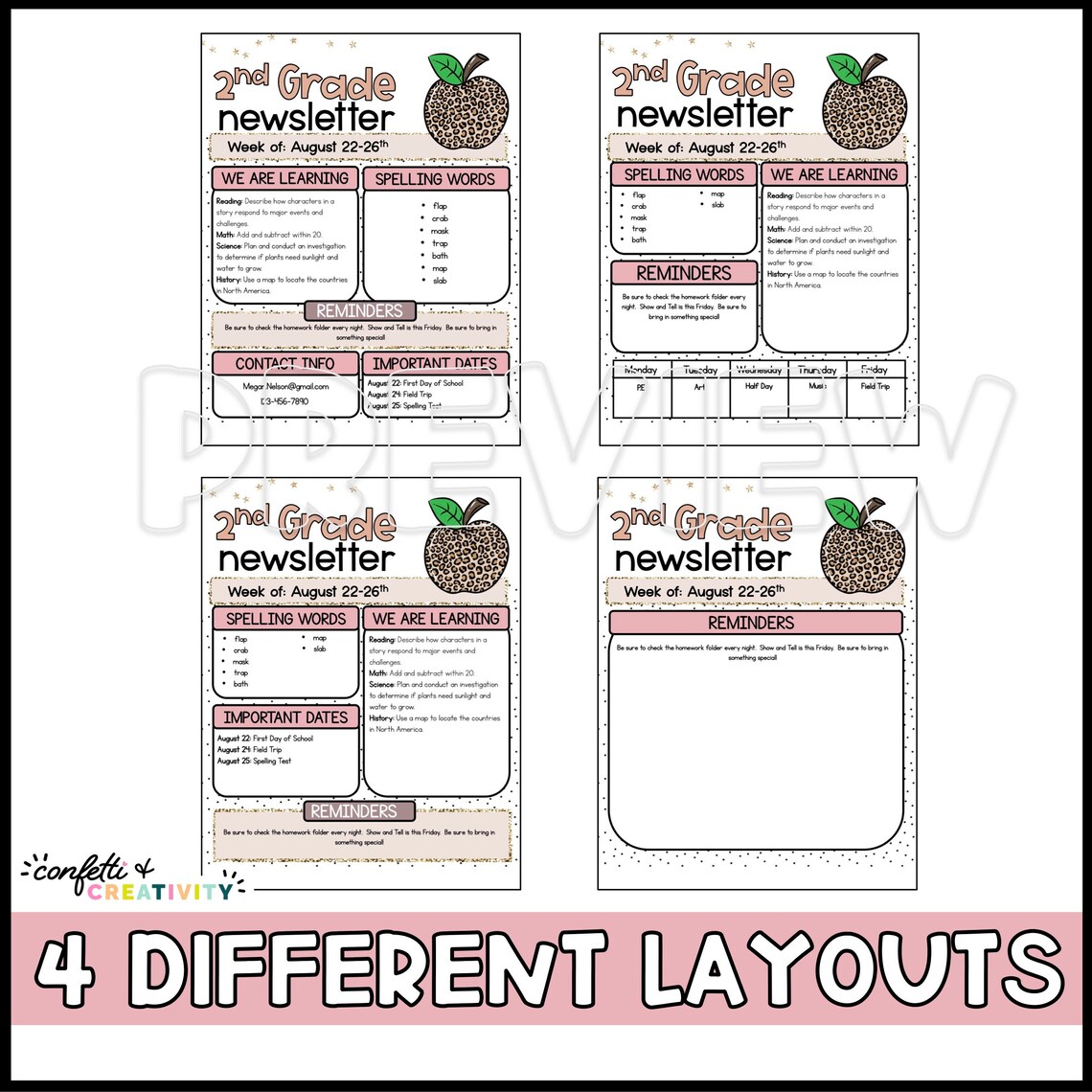 Editable Boho Classroom Newsletter Teacher Template (digital Download ...