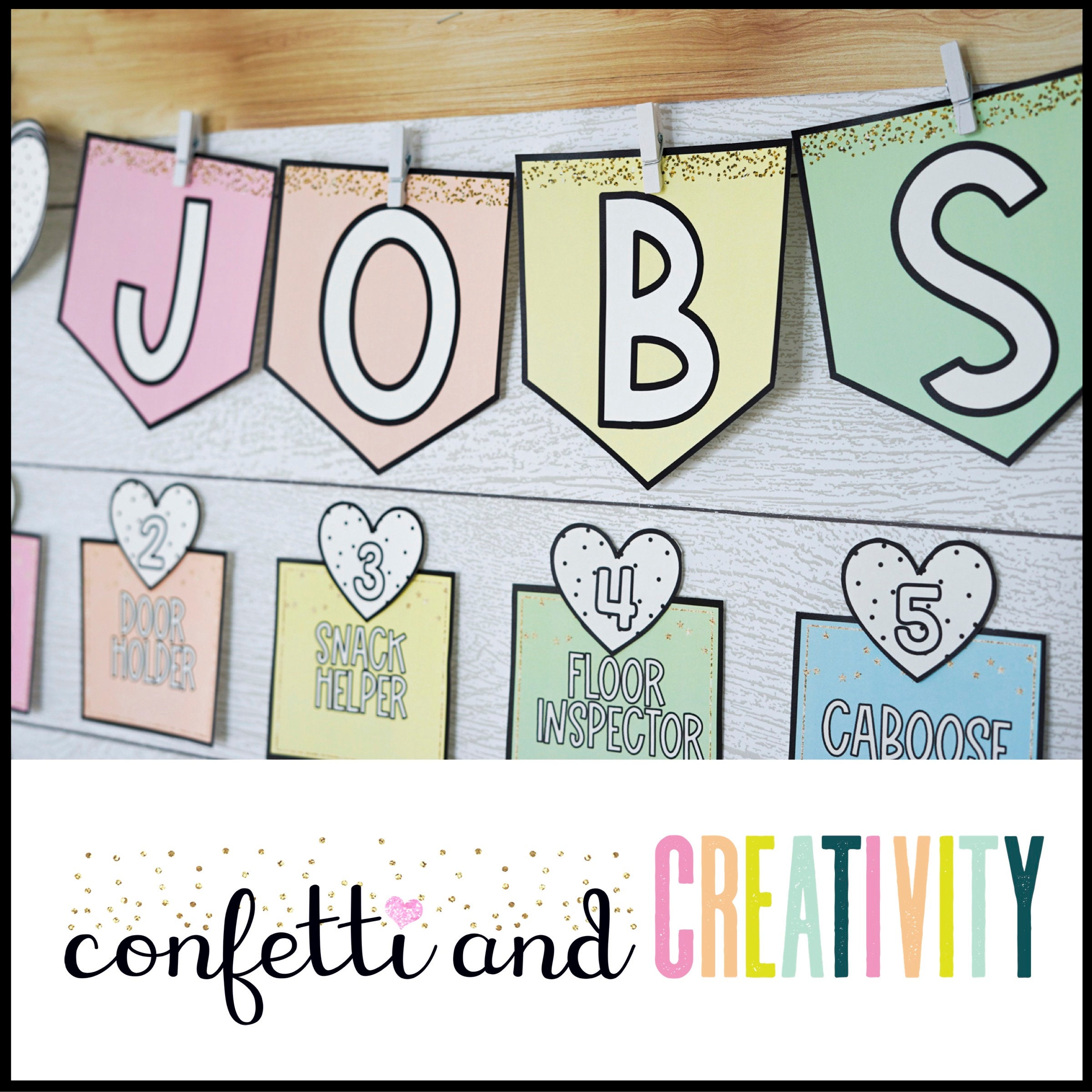 Pastel Classroom Jobs Display Editable Classroom Jobs - Etsy