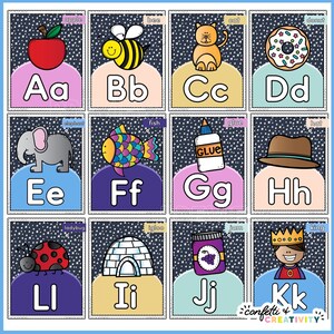 Space Classroom Alphabet Posters | Alphabet Display | Animal Alphabet ...