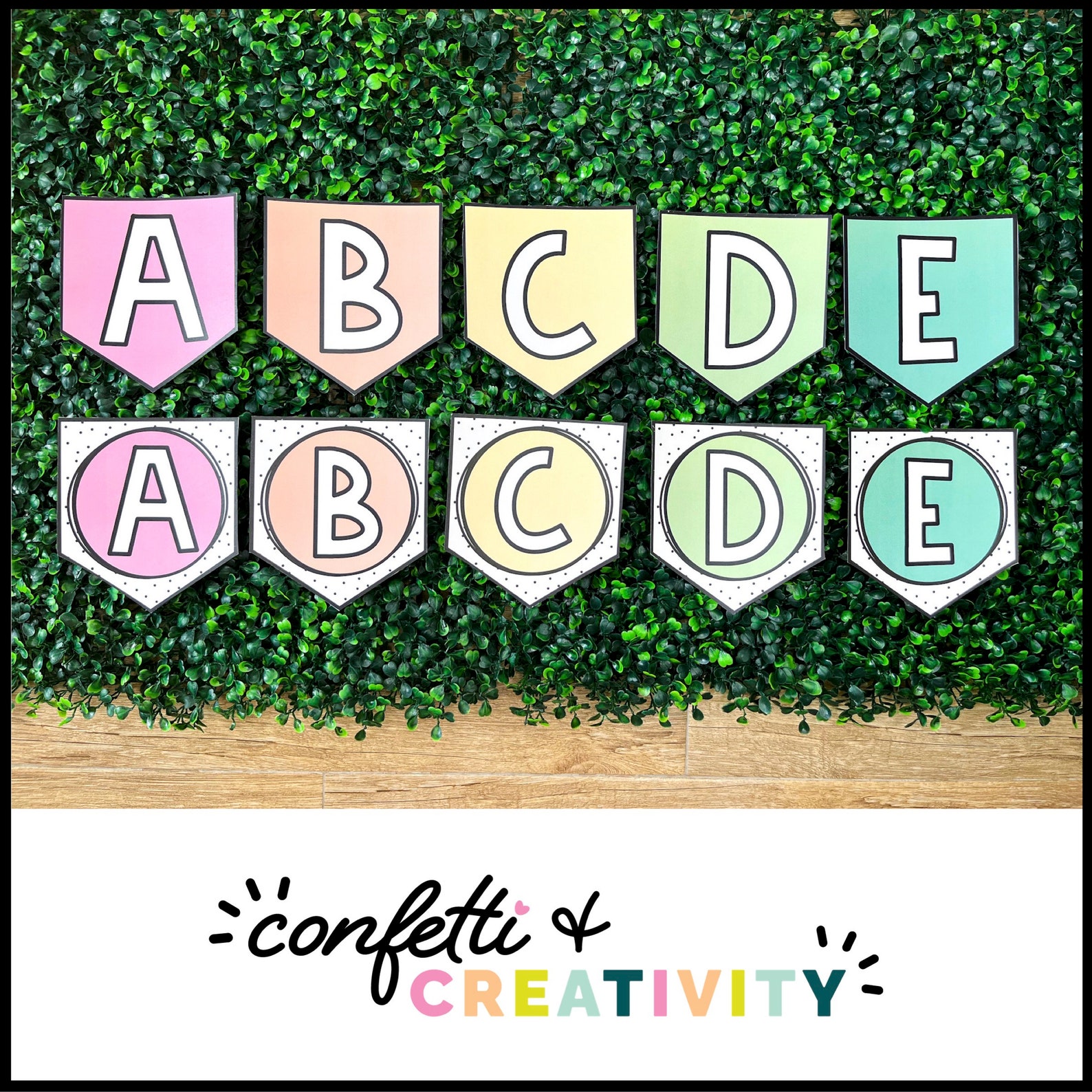 Classroom Alphabet Banner: Elementary Decor (digital Download) - Etsy