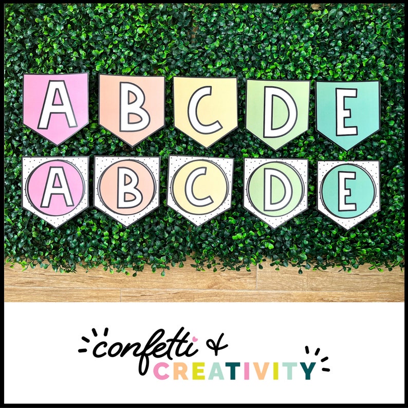 Alphabet Banner for the Classroom Retro Classroom Decor - Etsy