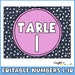 Space Classroom Table Numbers 1-10: Editable Elementary Decor (digital ...