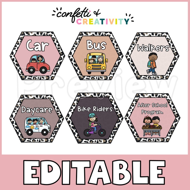 Boho Classroom Dismissal Chart: How We Go Home Display (editable ...