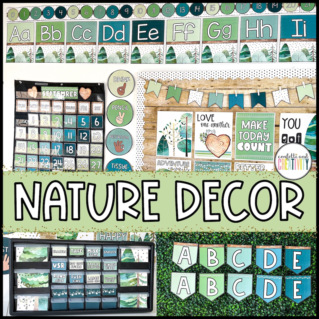 NATURE Classroom Decor Bundle | Nature Classroom Theme | Classroom ...