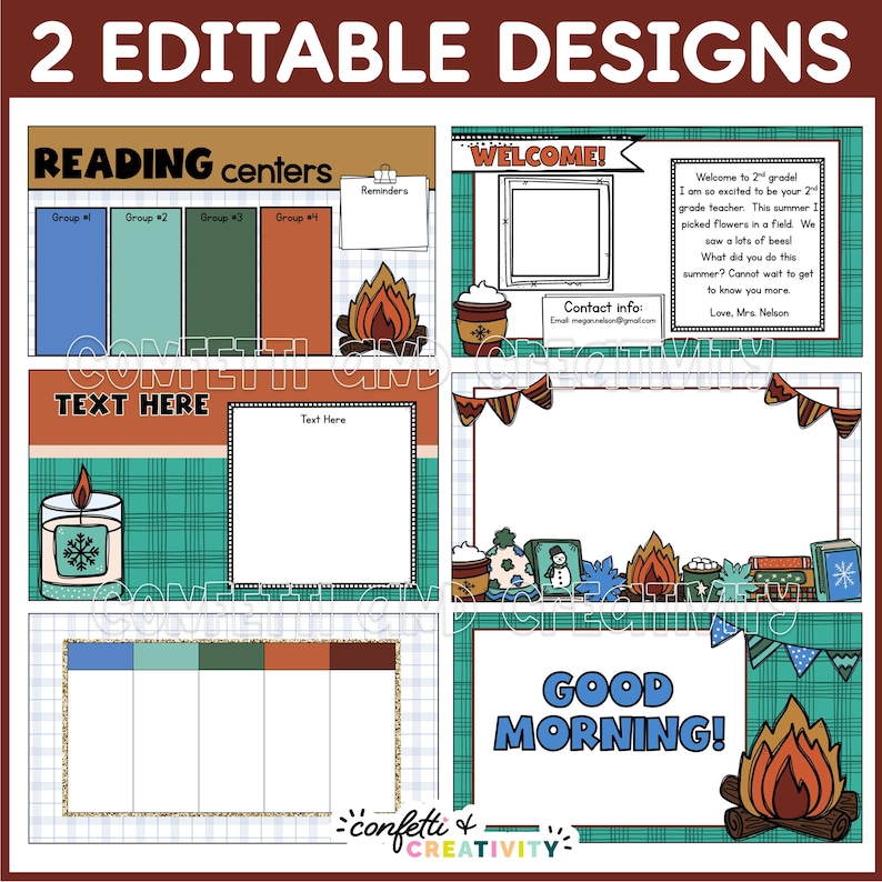 Winter Classroom Slides Template: Holiday Theme (powerpoint & Google ...