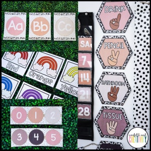 BOHO NEUTRALS Classroom Decor | Boho Neutral Classroom Decor Bundle ...