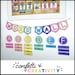 Colorful Alphabet Word Wall Display: Editable Classroom Decor (digital ...