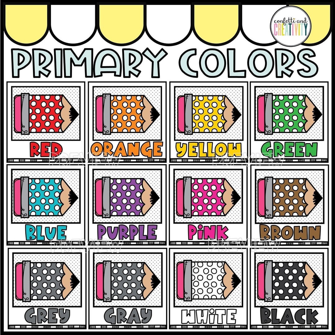 Color Posters for the Classroom | Primary Classroom Decor | Lemon ...