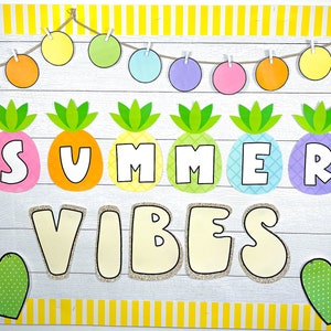 SUMMER Bulletin Board | Pineapple Summer Bulletin Board | Bulletin ...
